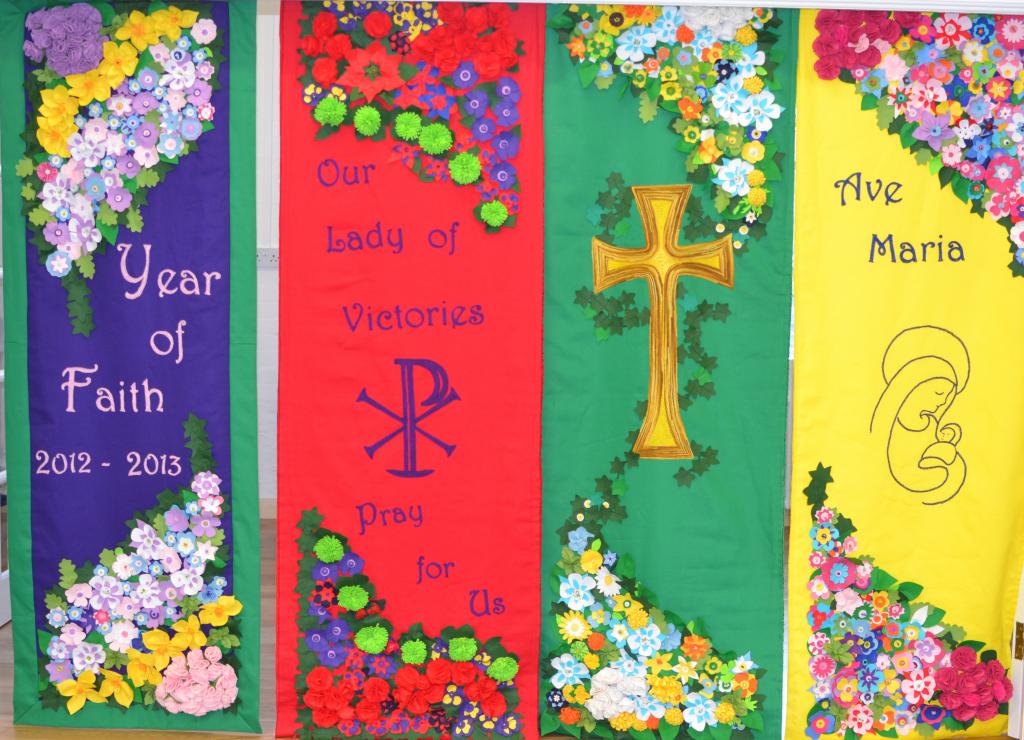 Our Lady of Victories reveals Year of Faith Banners - Diocese of ...