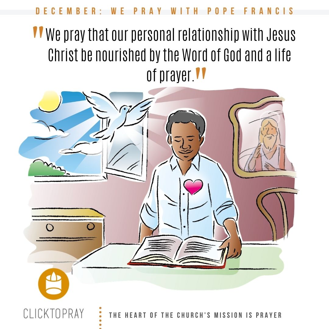 Pope's Prayer Intention for December: For a life of prayer - Diocese of ...